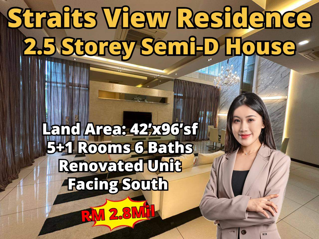 Straits View Residences @ Permas 2.5 Storey Semi-D - Cady Property