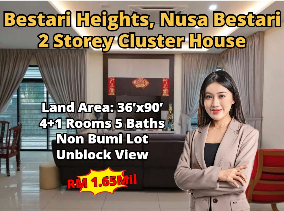 Bestari Heights Taman Nusa Bestari Double Storey Cluster House - Cady ...
