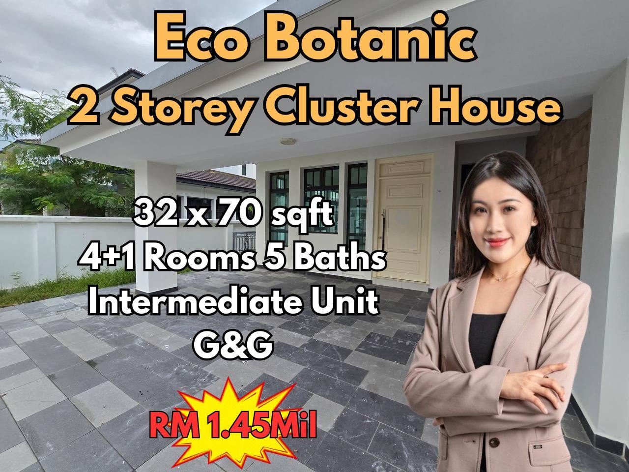 Eco Botanic Jalan Eko Botani 2/1X Double Storey Cluster House - Cady ...
