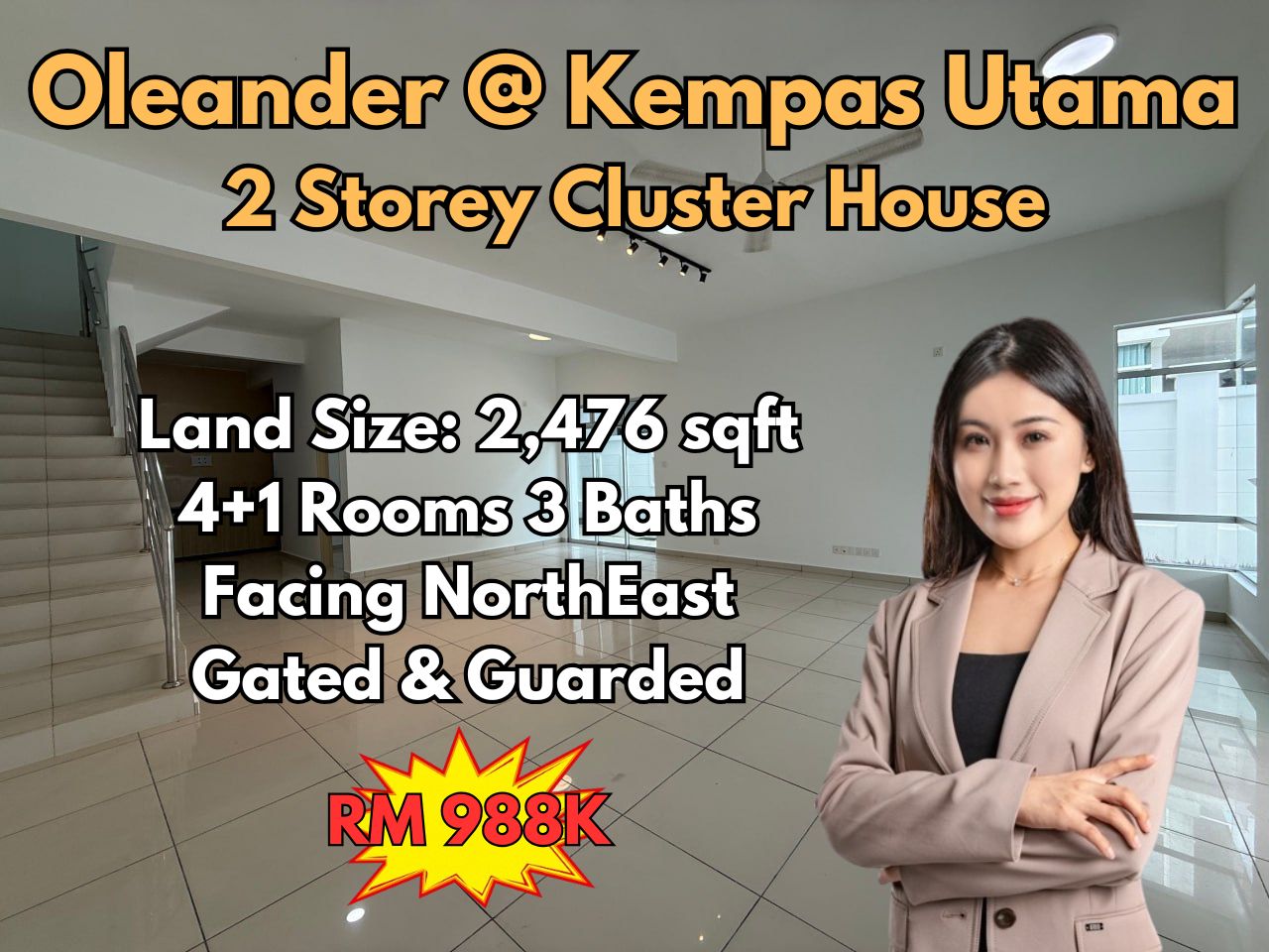 Oleander Jalan Kempas Utama 1/X Taman Kempas Utama Double Storey ...