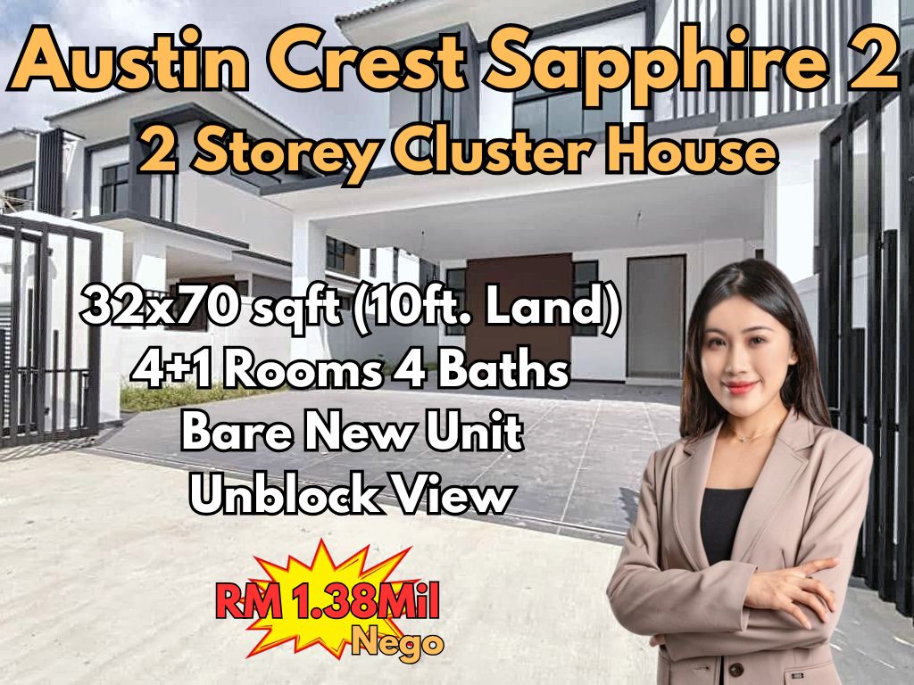 Austin Crest Sapphire 2 Double Storey Cluster House - Cady Property