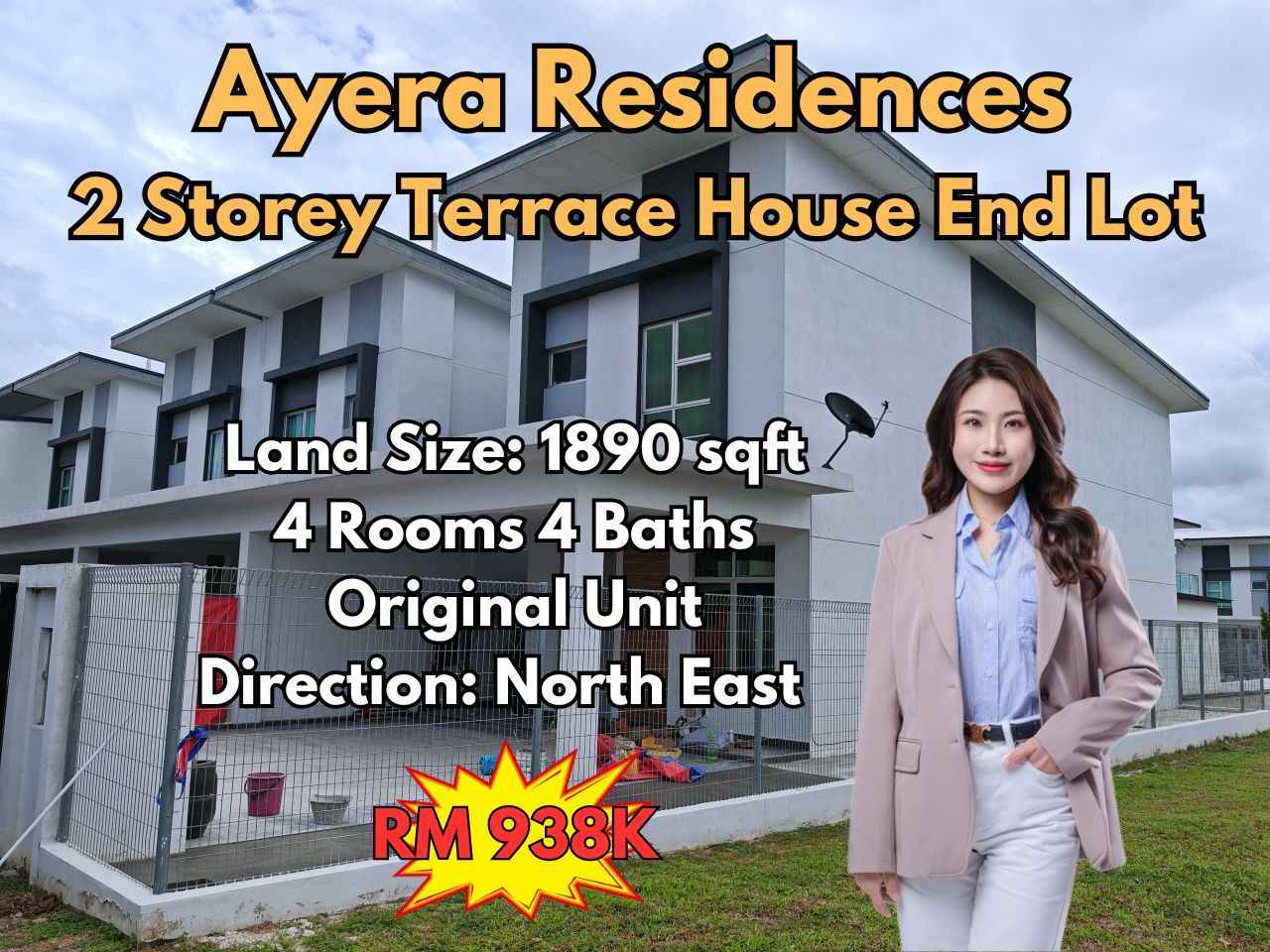 Ayera Residence Jalan Precinct 3/XX Taman Teluk Tropicana Double Storey ...