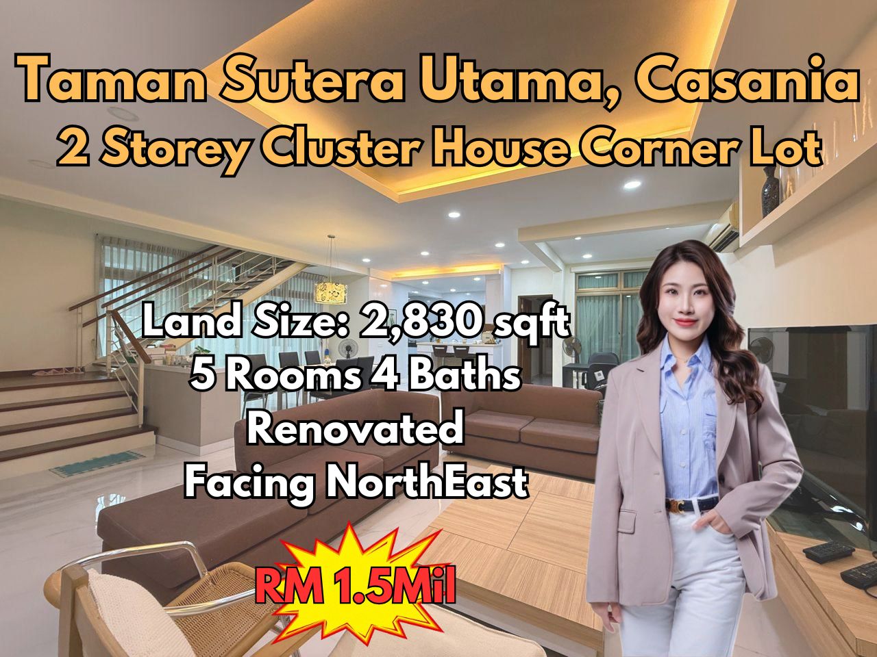 Casania Jalan Sutera Pulai 1/X Taman Sutera Utama Double Storey Cluster ...