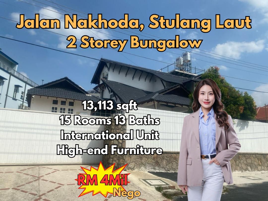 Jalan Nakhoda Stulang Laut Double Storey Bungalow House - Cady Property