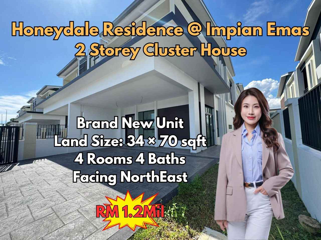 Honeydale Residence @ Impian Emas Double Storey Cluster House - Cady ...
