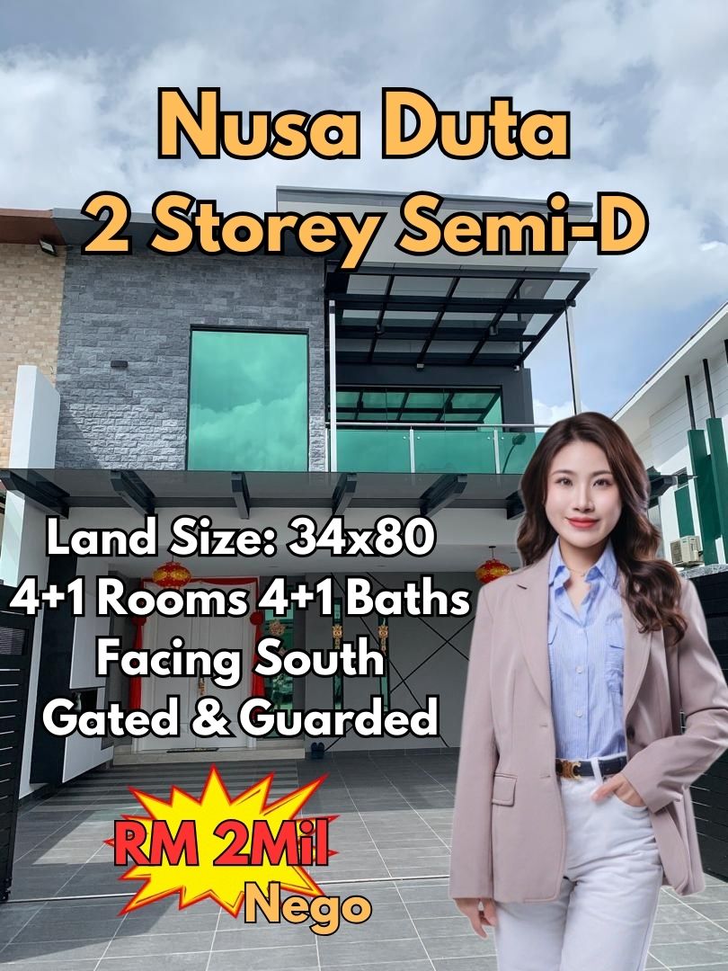 Nusa Duta Double Storey Semi-D - Cady Property