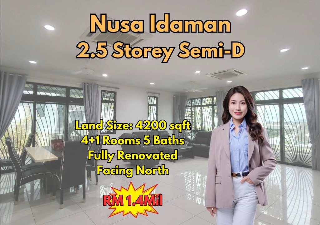 Jalan Idaman 5 Nusa Idaman 2.5 Storey Semi-D - Cady Property